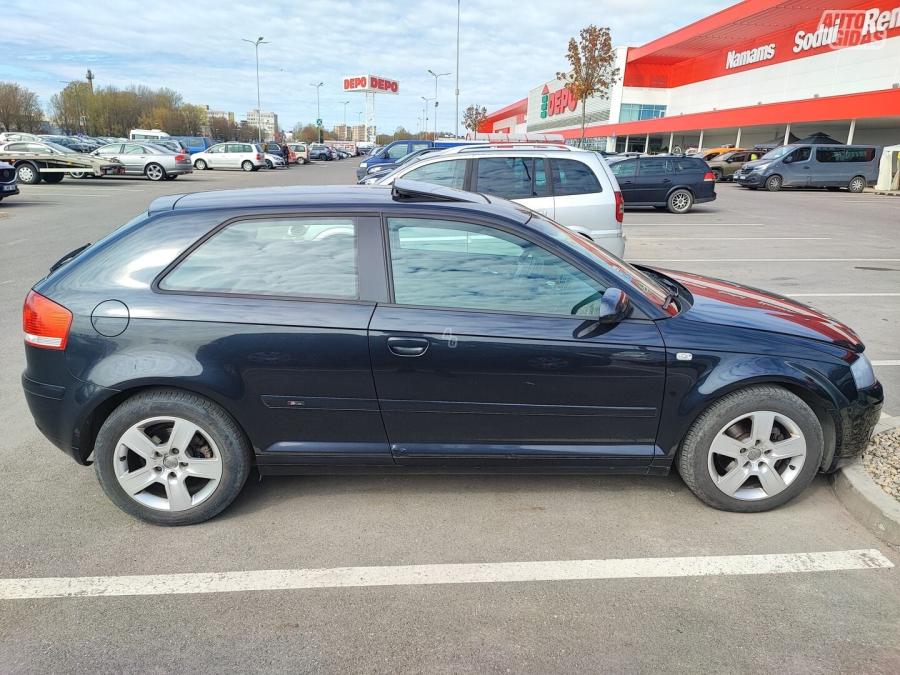 Black Audi A3 2004 in Kaunas, with an engine capacity of 2.00 L and mileage of 277 thousand km for 2350 €, photo 8 on AUTOMOTO.COM.LV