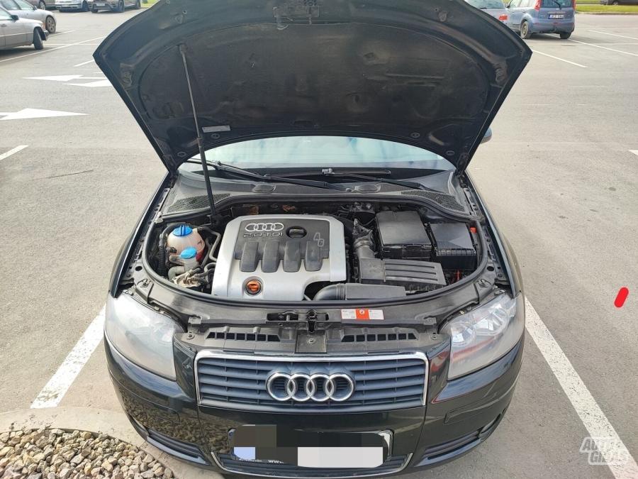 Black Audi A3 2004 in Kaunas, with an engine capacity of 2.00 L and mileage of 277 thousand km for 2350 €, photo 9 on AUTOMOTO.COM.LV