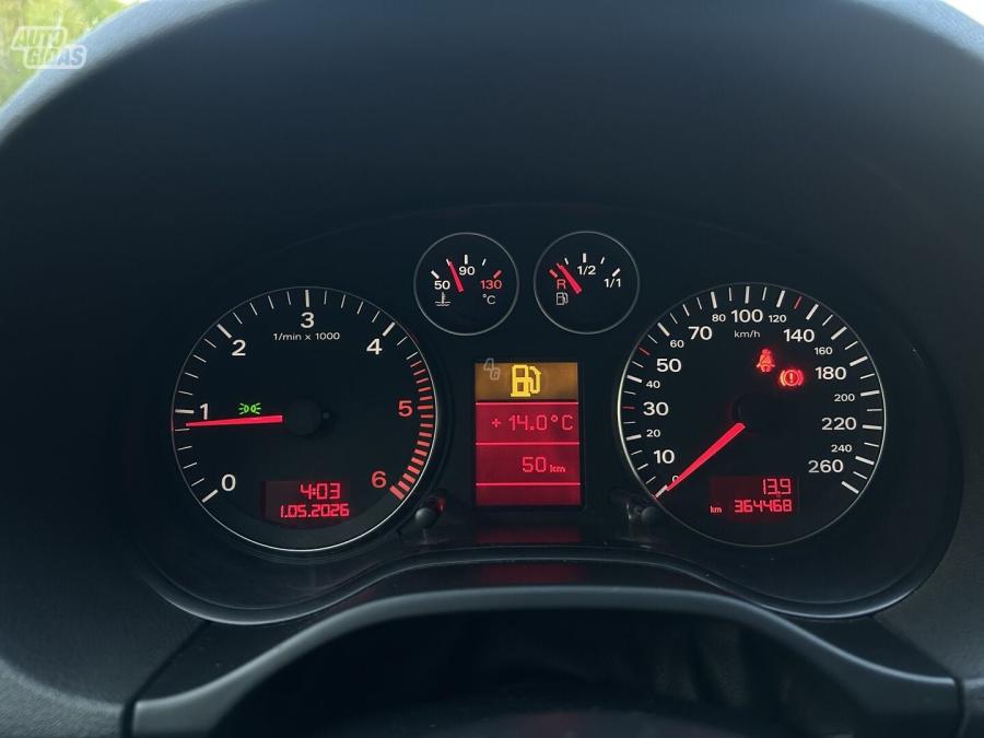 Black Audi A3 2004 in Kaunas, with an engine capacity of 2.00 L and mileage of 364 thousand km for 2200 €, photo 19 on AUTOMOTO.COM.LV