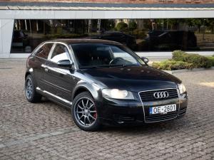 Black Audi A3 2004 in Liepaja, with an engine capacity of 1.90 L and mileage of 394 thousand km for 1900 €, photo  on AUTOMOTO.COM.LV