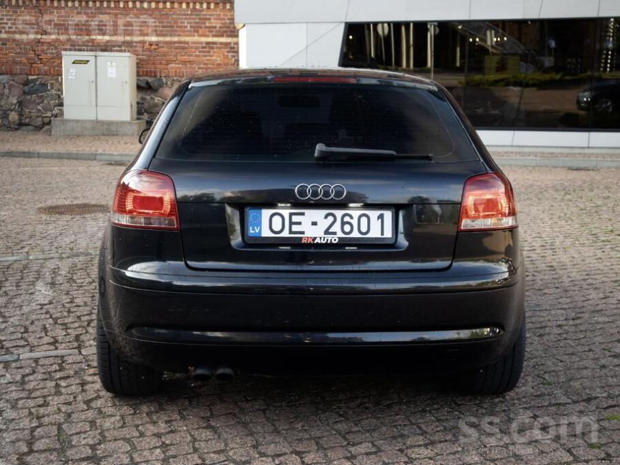 Black Audi A3 2004 in Liepaja, with an engine capacity of 1.90 L and mileage of 394 thousand km for 1900 €, photo 6 on AUTOMOTO.COM.LV