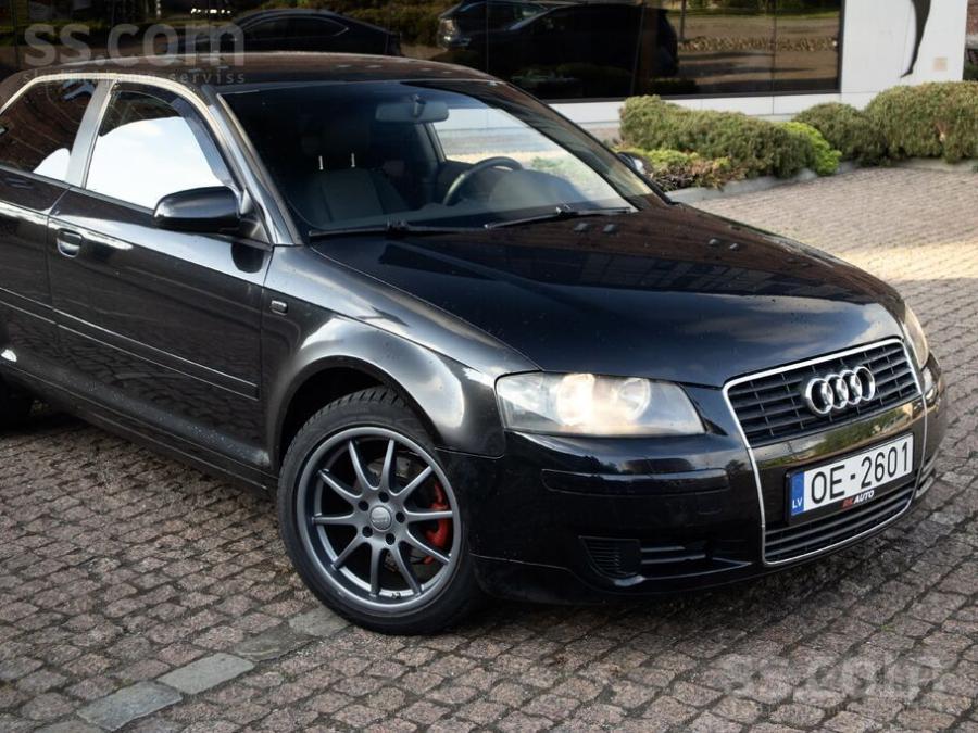 Black Audi A3 2004 in Liepaja, with an engine capacity of 1.90 L and mileage of 394 thousand km for 1900 €, photo 9 on AUTOMOTO.COM.LV