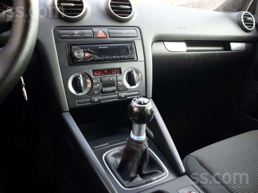 Black Audi A3 2004 in Liepaja, with an engine capacity of 1.90 L and mileage of 394 thousand km for 1900 €, photo 16 on AUTOMOTO.COM.LV