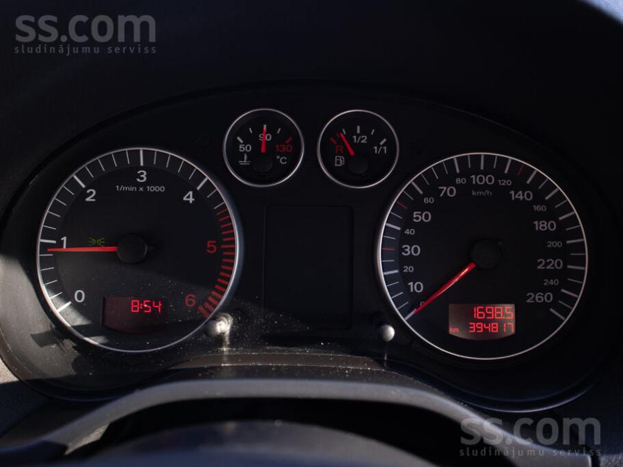 Black Audi A3 2004 in Liepaja, with an engine capacity of 1.90 L and mileage of 394 thousand km for 1900 €, photo 19 on AUTOMOTO.COM.LV