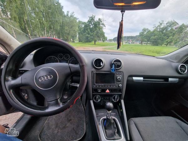 Black Audi A3 2004 in Vilnius, with an engine capacity of 2.00 L and mileage of 300 thousand km for 949 €, photo 10 on AUTOMOTO.COM.LV
