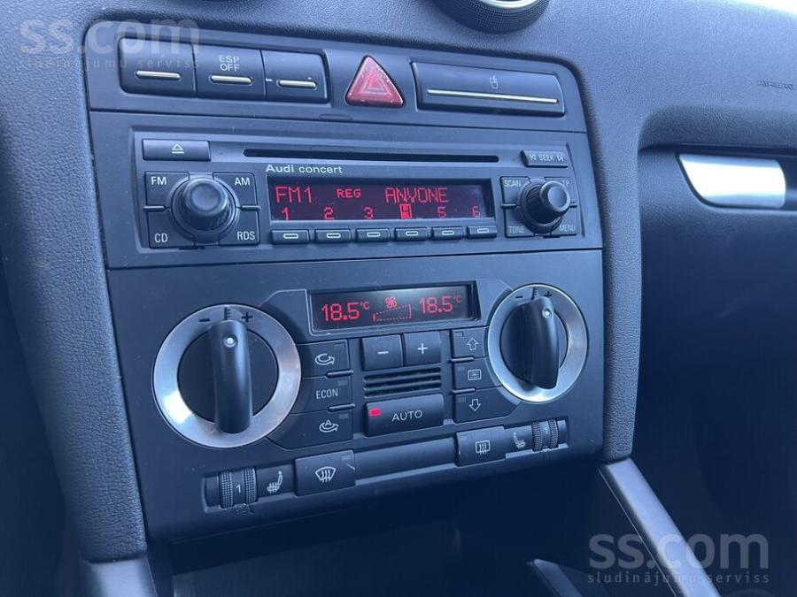 Melns Audi A3 2004 Liepāja, ar dzinēja tilpumu 1.90 L un nobraukumu 335 tūkst. km par 2150 €, foto 11 vietnē AUTOMOTO.COM.LV
