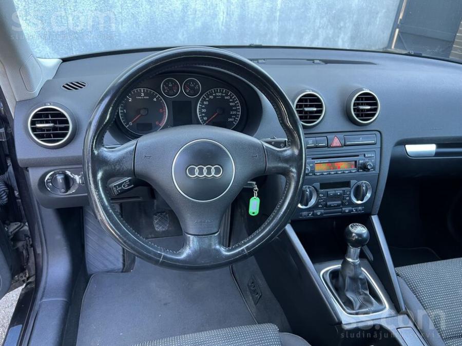 Melns Audi A3 2004 Liepāja, ar dzinēja tilpumu 1.90 L un nobraukumu 335 tūkst. km par 2150 €, foto 18 vietnē AUTOMOTO.COM.LV