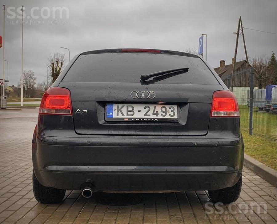 Melns Audi A3 2004 Jelgava, ar dzinēja tilpumu 1.60 L un nobraukumu 0 tūkst. km par 2350 €, foto 7 vietnē AUTOMOTO.COM.LV