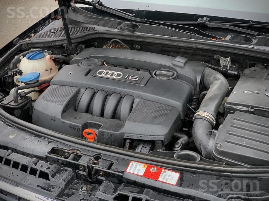 Melns Audi A3 2004 Jelgava, ar dzinēja tilpumu 1.60 L un nobraukumu 0 tūkst. km par 2350 €, foto 16 vietnē AUTOMOTO.COM.LV