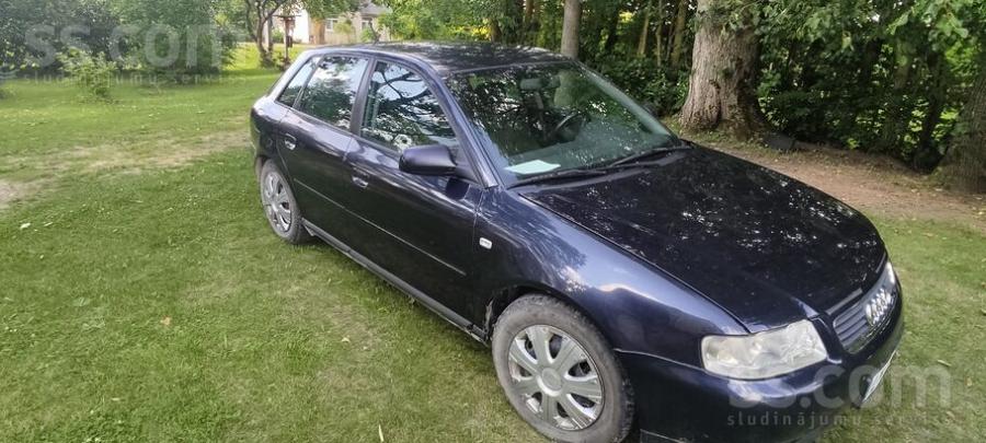 Black Audi A3 2004 in Riga, with an engine capacity of 1.90 L and mileage of 323 thousand km for 2000 €, photo 1 on AUTOMOTO.COM.LV