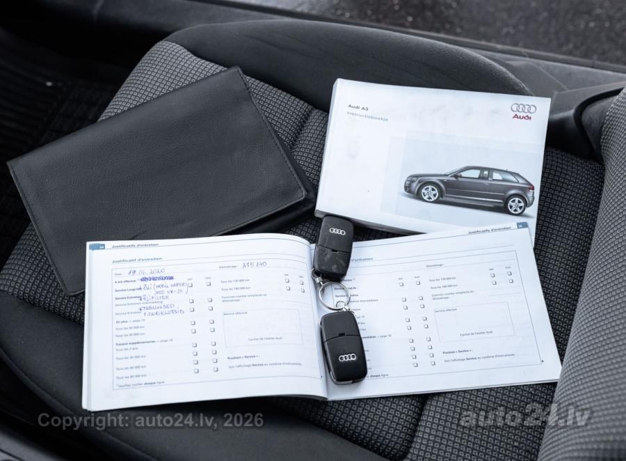 Черный Ауди А3 2004 в Таллин, объемом двигателя 1.90 л и пробегом 356 тыс. км за 2990 €, фото 9 на AUTOMOTO.COM.LV