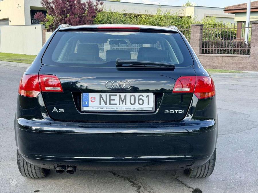 Черный Ауди А3 2004 в Вильнюс, объемом двигателя 1.98 л и пробегом 235 тыс. км за 3500 €, фото 7 на AUTOMOTO.COM.LV