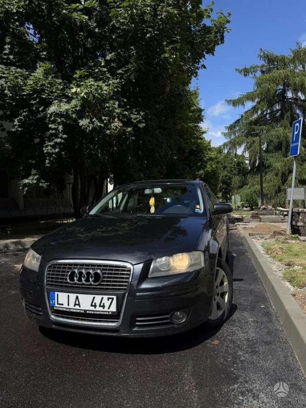 Melns Audi A3 2004 Viļņa, ar dzinēja tilpumu 1.98 L un nobraukumu 192 tūkst. km par 1499 €, foto 1 vietnē AUTOMOTO.COM.LV