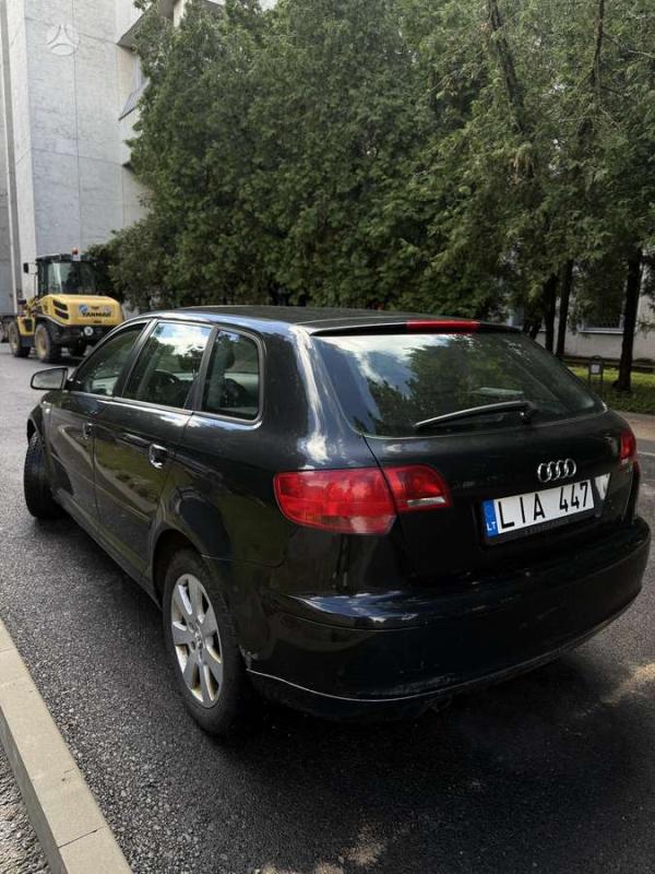 Melns Audi A3 2004 Viļņa, ar dzinēja tilpumu 1.98 L un nobraukumu 192 tūkst. km par 1499 €, foto 6 vietnē AUTOMOTO.COM.LV