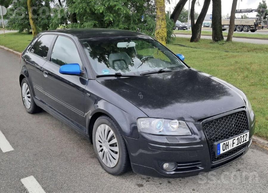 Черный Ауди А3 2004 в Бауска, объемом двигателя 2.00 л и пробегом 233 тыс. км за 2990 €, фото 3 на AUTOMOTO.COM.LV