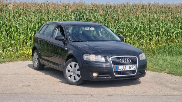 Black Audi A3 2004 in Kursenai, with an engine capacity of 1.97 L and mileage of 366 thousand km for 1200 €, photo 1 on AUTOMOTO.COM.LV