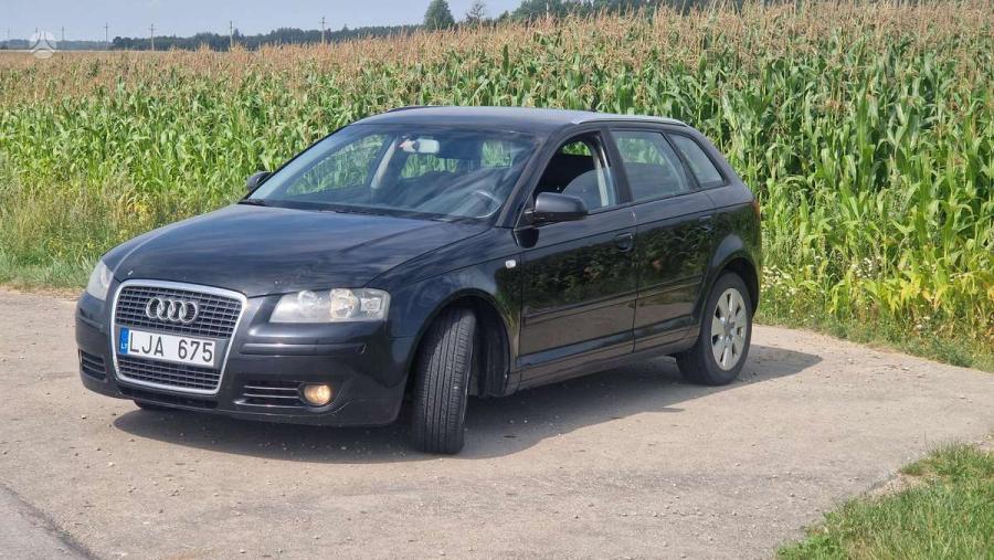 Black Audi A3 2004 in Kursenai, with an engine capacity of 1.97 L and mileage of 366 thousand km for 1200 €, photo 3 on AUTOMOTO.COM.LV