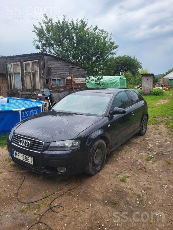 Black Audi A3 2004 in Aizkraukle, with an engine capacity of 2.00 L and mileage of 364 thousand km for 1650 €, photo 3 on AUTOMOTO.COM.LV