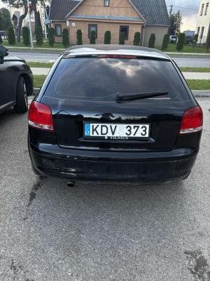 Black Audi A3 2004 in Vilnius, with an engine capacity of 1.60 L and mileage of 245 thousand km for 900 €, photo  on AUTOMOTO.COM.LV