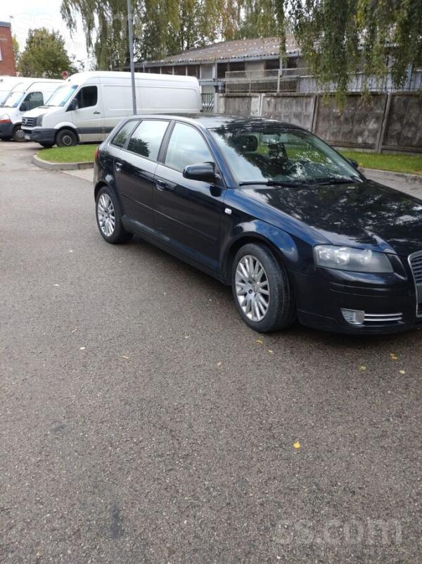 Black Audi A3 2004 in Riga, with an engine capacity of 2.00 L and mileage of 376 thousand km for 1990 €, photo 1 on AUTOMOTO.COM.LV