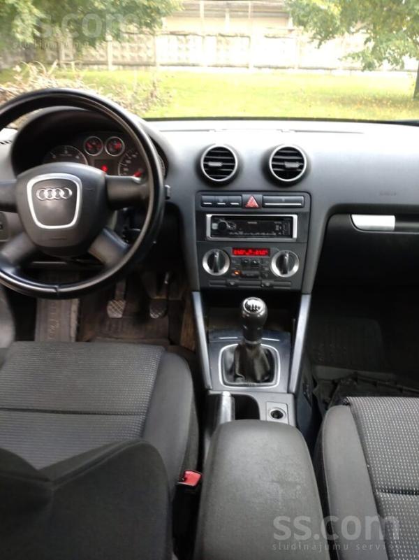 Black Audi A3 2004 in Riga, with an engine capacity of 2.00 L and mileage of 376 thousand km for 1990 €, photo 8 on AUTOMOTO.COM.LV