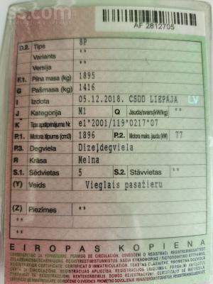 Черный Ауди А3 2005 в Лиепая, объемом двигателя 1.90 л и пробегом 345 тыс. км за 1999 €, фото 15 на AUTOMOTO.COM.LV