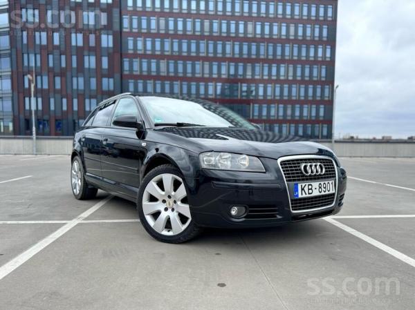 Black Audi A3 2005 in Riga, with an engine capacity of 2.00 L and mileage of 308 thousand km for 2750 €, photo 1 on AUTOMOTO.COM.LV