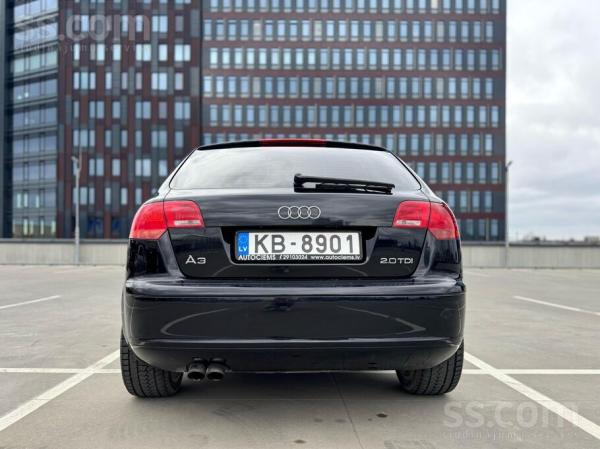 Black Audi A3 2005 in Riga, with an engine capacity of 2.00 L and mileage of 308 thousand km for 2750 €, photo 5 on AUTOMOTO.COM.LV