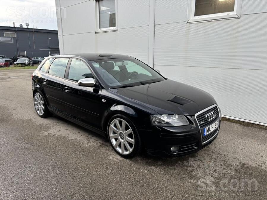 Black Audi A3 2005 in Riga, with an engine capacity of 2.00 L and mileage of 247 thousand km for 4000 €, photo 1 on AUTOMOTO.COM.LV