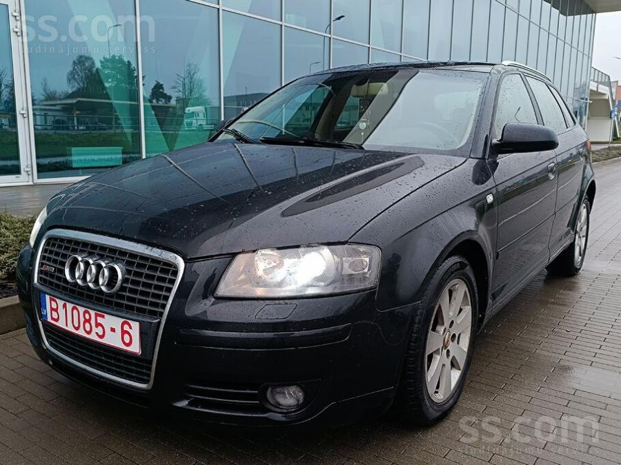 Black Audi A3 2005 in Rezekne, with an engine capacity of 2.00 L and mileage of 355 thousand km for 2350 €, photo 1 on AUTOMOTO.COM.LV