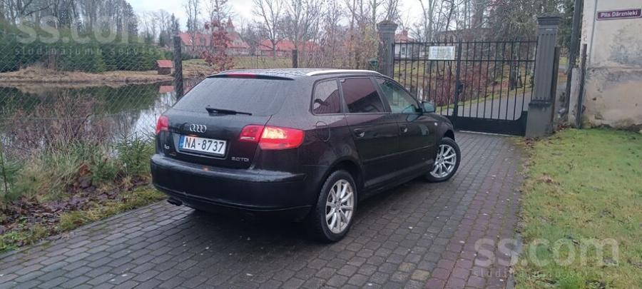 Black Audi A3 2005 in Gulbene, with an engine capacity of 2.00 L and mileage of 278 thousand km for 2250 €, photo 5 on AUTOMOTO.COM.LV