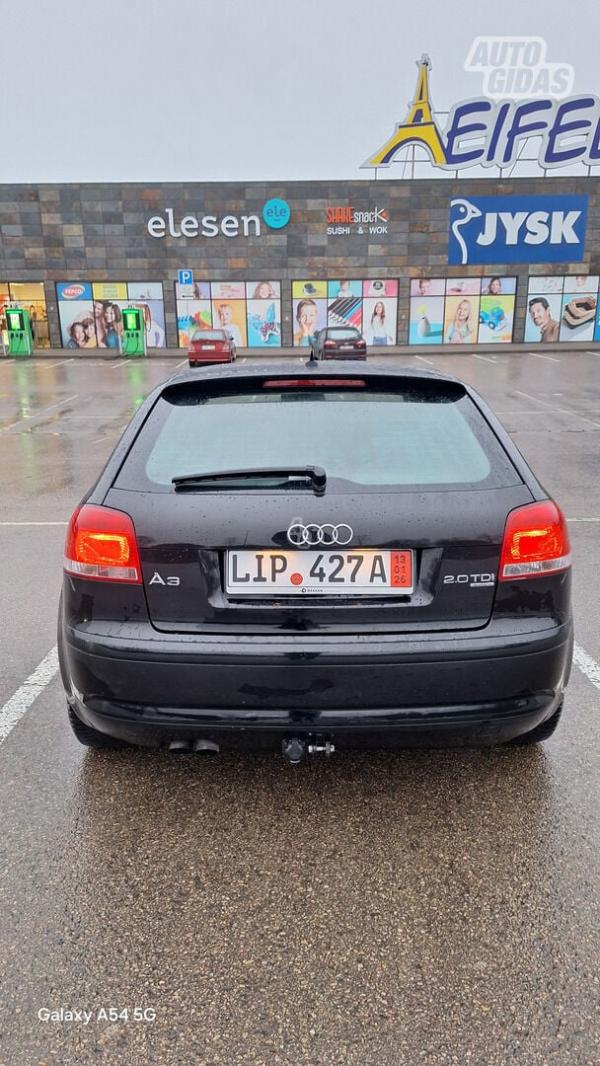 Melns Audi A3 2005 Ukmergė, ar dzinēja tilpumu 2.00 L un nobraukumu 333 tūkst. km par 2500 €, foto 3 vietnē AUTOMOTO.COM.LV