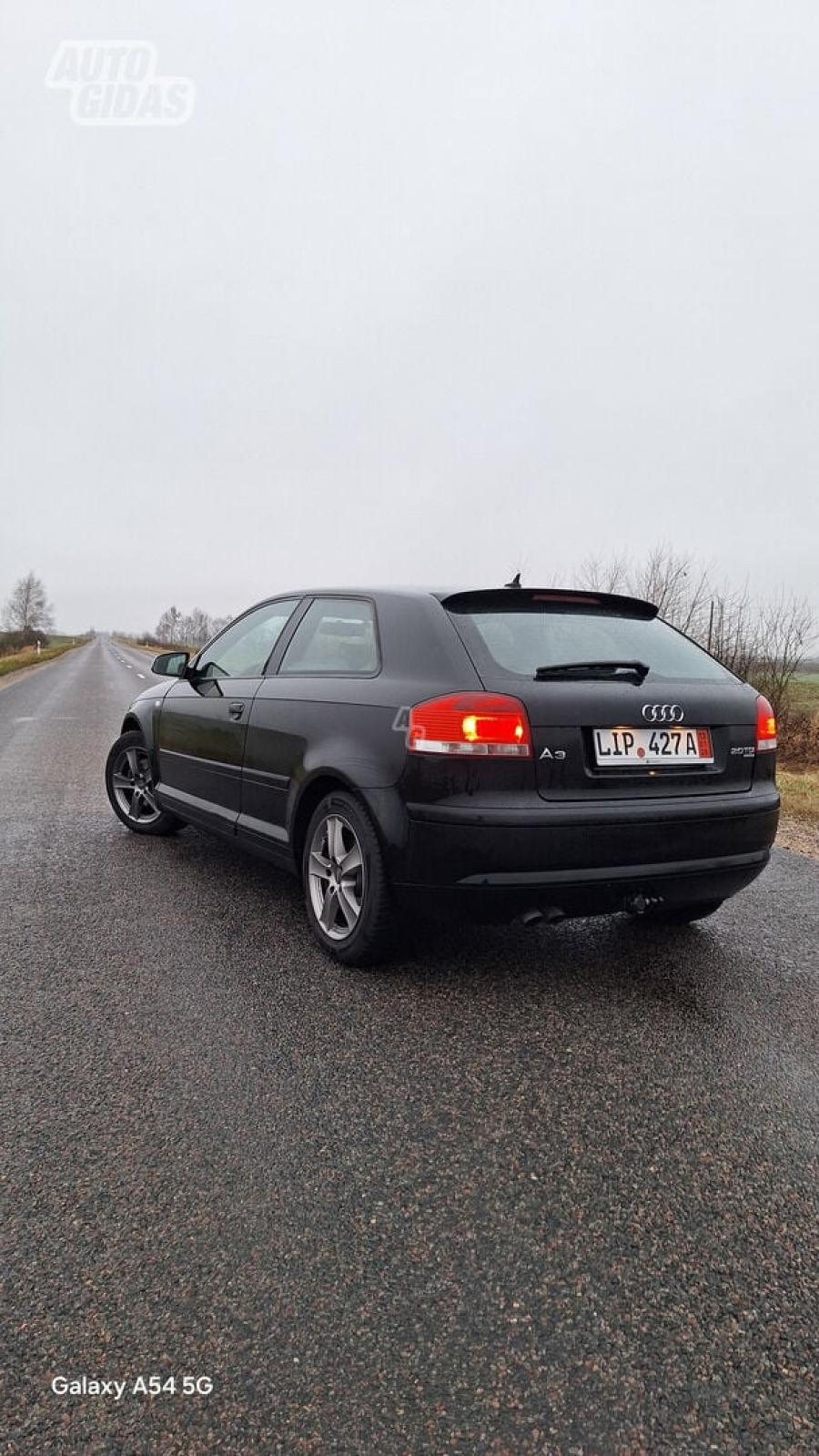 Black Audi A3 2005 in Ukmerge, with an engine capacity of 2.00 L and mileage of 333 thousand km for 2500 €, photo 8 on AUTOMOTO.COM.LV