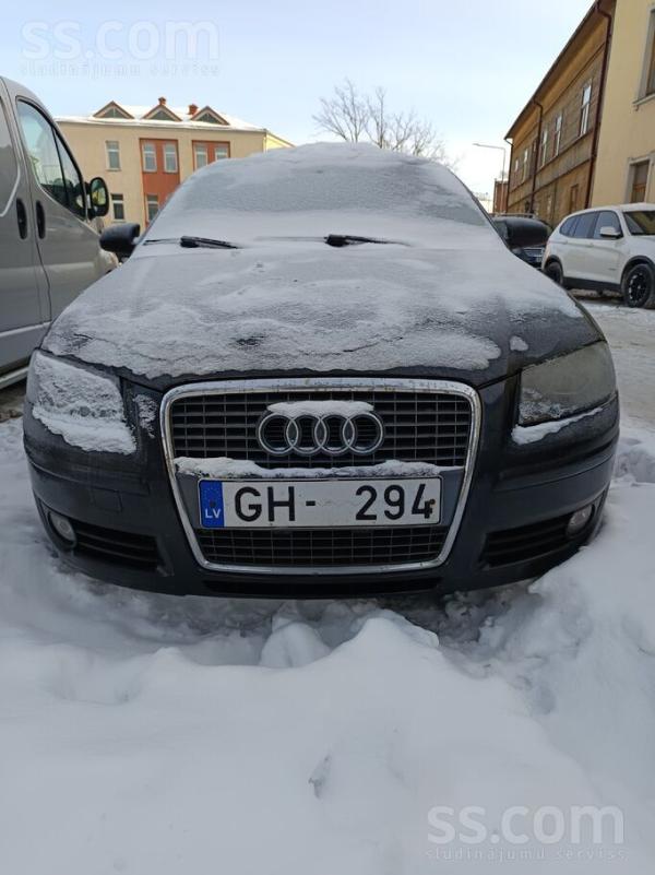 Black Audi A3 2005 in Ventspils, with an engine capacity of 2.00 L and mileage of 274 thousand km for 2178 €, photo 1 on AUTOMOTO.COM.LV
