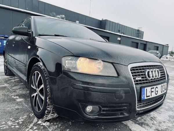 Black Audi A3 2005 in Kaunas, with an engine capacity of 1.98 L and mileage of 264 thousand km for 1800 €, photo 4 on AUTOMOTO.COM.LV
