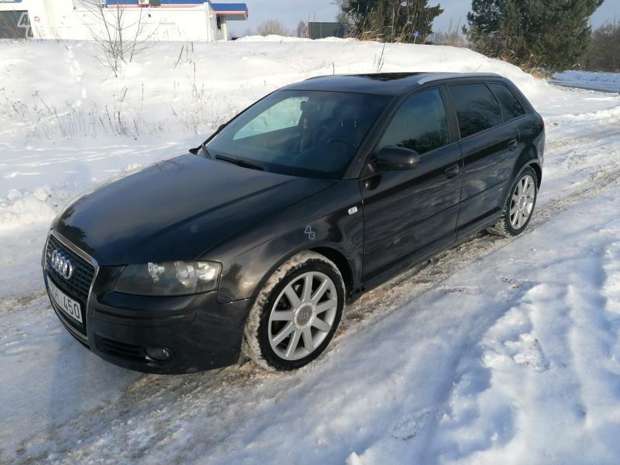 Black Audi A3 2005 in Utena, with an engine capacity of 2.00 L and mileage of 293 thousand km for 2500 €, photo 1 on AUTOMOTO.COM.LV