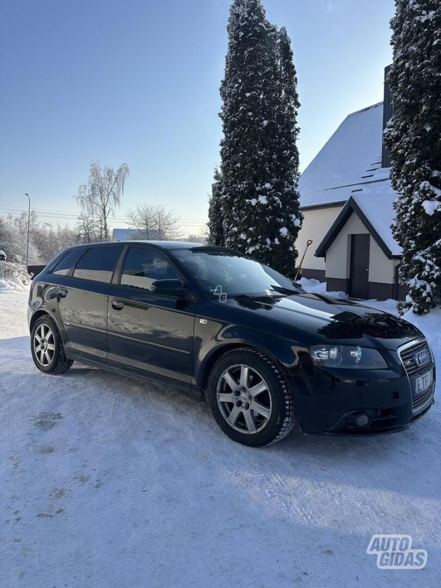 Melns Audi A3 2005 Viļņa, ar dzinēja tilpumu 2.00 L un nobraukumu 300 tūkst. km par 2400 €, foto 1 vietnē AUTOMOTO.COM.LV