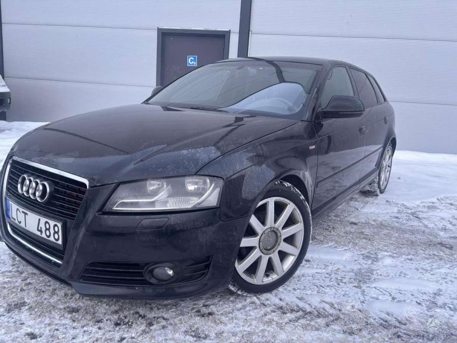 Black Audi A3 2005 in Vilnius, with an engine capacity of 1.97 L and mileage of 349 thousand km for 2500 €, photo 1 on AUTOMOTO.COM.LV