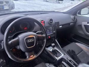Black Audi A3 2005 in Vilnius, with an engine capacity of 1.97 L and mileage of 349 thousand km for 2500 €, photo 7 on AUTOMOTO.COM.LV
