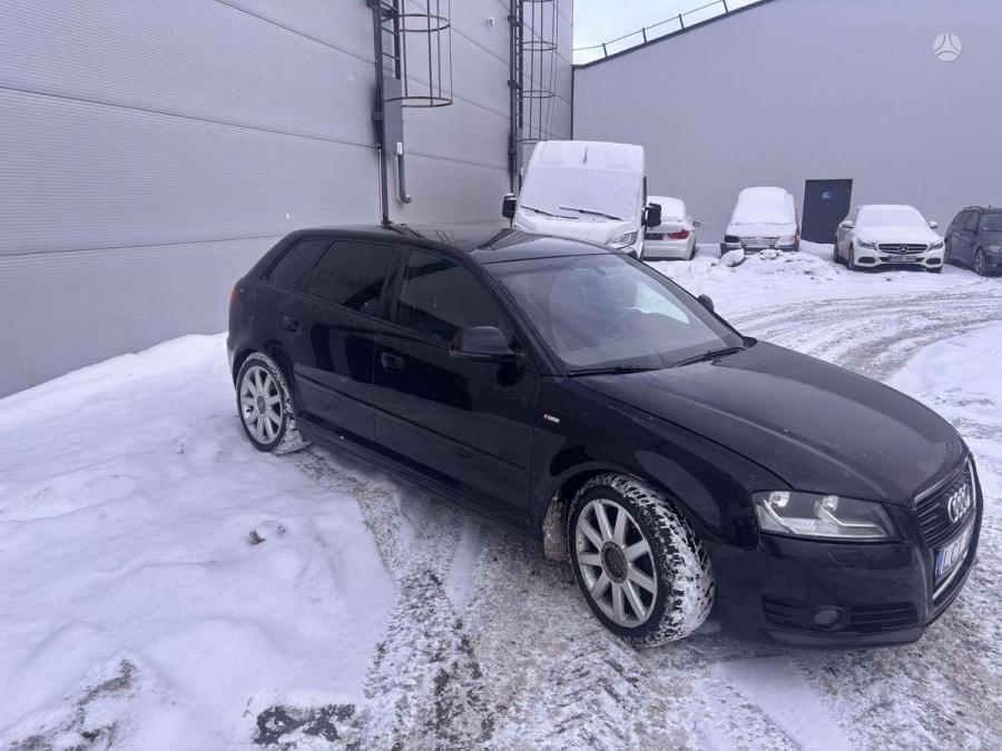 Black Audi A3 2005 in Vilnius, with an engine capacity of 1.97 L and mileage of 349 thousand km for 2500 €, photo 10 on AUTOMOTO.COM.LV