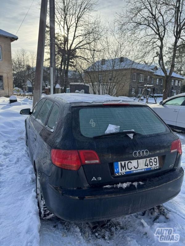 Black Audi A3 2005 in Kaunas, with an engine capacity of 2.00 L and mileage of 333 thousand km for 2800 €, photo 10 on AUTOMOTO.COM.LV