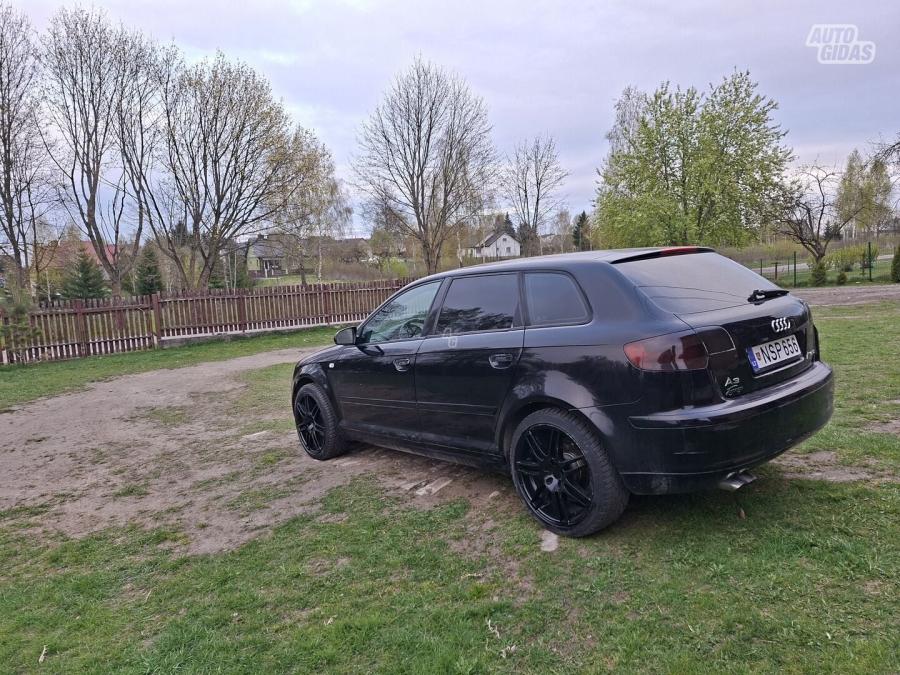 Black Audi A3 2005 in Varena, with an engine capacity of 1.90 L and mileage of 310 thousand km for 1350 €, photo 3 on AUTOMOTO.COM.LV