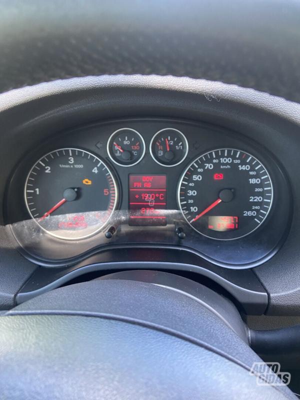 Black Audi A3 2005 in Kaunas, with an engine capacity of 2.00 L and mileage of 372 thousand km for 2200 €, photo 9 on AUTOMOTO.COM.LV
