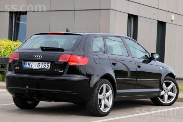 Black Audi A3 2005 in Tukums, with an engine capacity of 2.00 L and mileage of 0 thousand km for 3990 €, photo 4 on AUTOMOTO.COM.LV