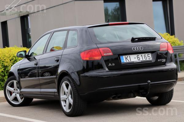 Black Audi A3 2005 in Tukums, with an engine capacity of 2.00 L and mileage of 0 thousand km for 3990 €, photo 5 on AUTOMOTO.COM.LV