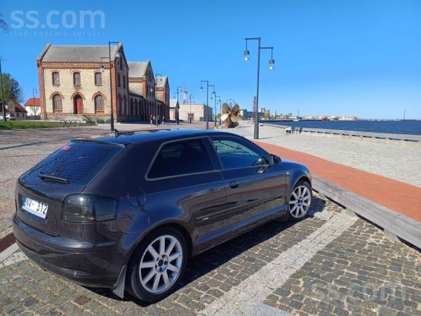 Black Audi A3 2005 in Ventspils, with an engine capacity of 2.00 L and mileage of 335 thousand km for 2600 €, photo 4 on AUTOMOTO.COM.LV
