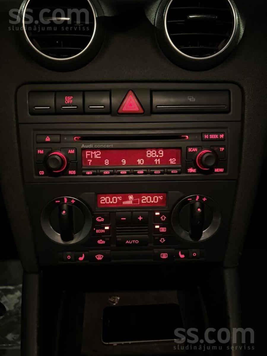 Melns Audi A3 2005 Kuldīga, ar dzinēja tilpumu 2.00 L un nobraukumu 452 tūkst. km par 3000 €, foto 5 vietnē AUTOMOTO.COM.LV