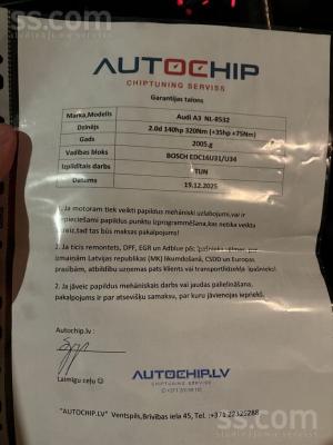 Melns Audi A3 2005 Kuldīga, ar dzinēja tilpumu 2.00 L un nobraukumu 452 tūkst. km par 3000 €, foto 10 vietnē AUTOMOTO.COM.LV