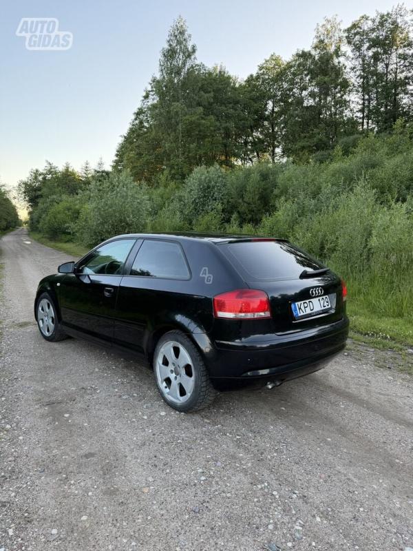 Black Audi A3 2005 in Kaunas, with an engine capacity of 1.90 L and mileage of 339 thousand km for 1250 €, photo 6 on AUTOMOTO.COM.LV