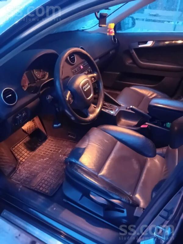 Black Audi A3 2005 in Talsi, with an engine capacity of 2.00 L and mileage of 439 thousand km for 2000 €, photo 2 on AUTOMOTO.COM.LV